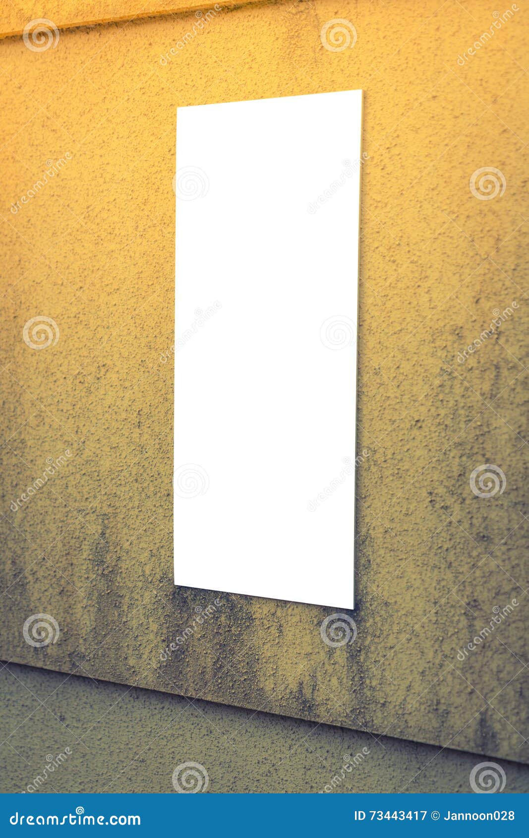 Blank sign on wall . stock image. Image of oldfashioned - 73443417