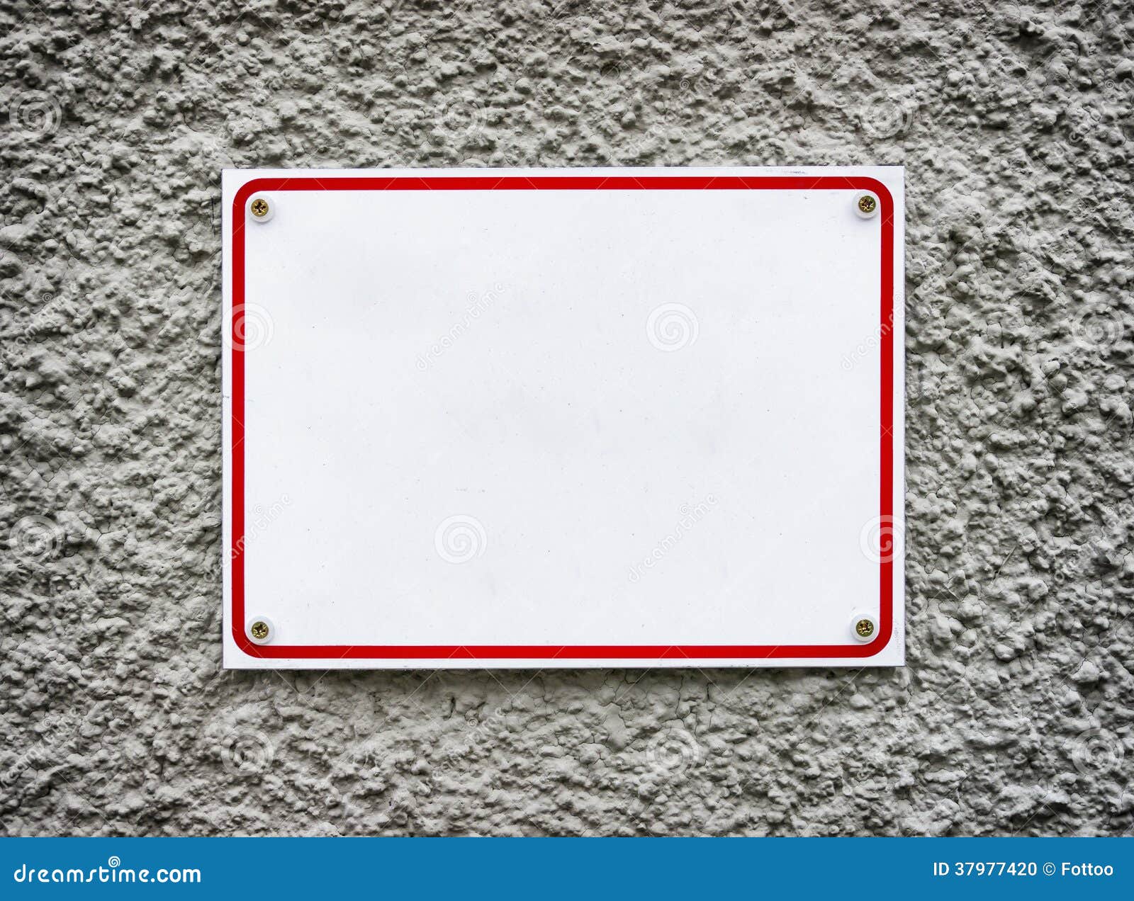 Blank sign stock photo. Image of color, numberplate, brickwall - 37977420