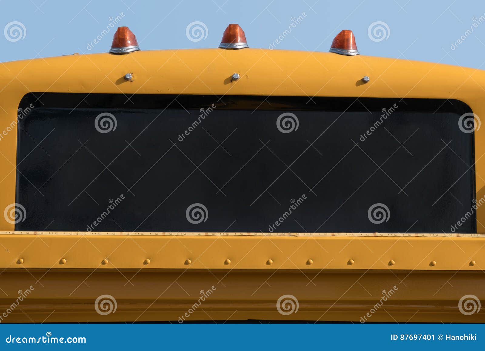 Blank Sign on Yellow School Bus , Copy Space Stock Image - Image of ...