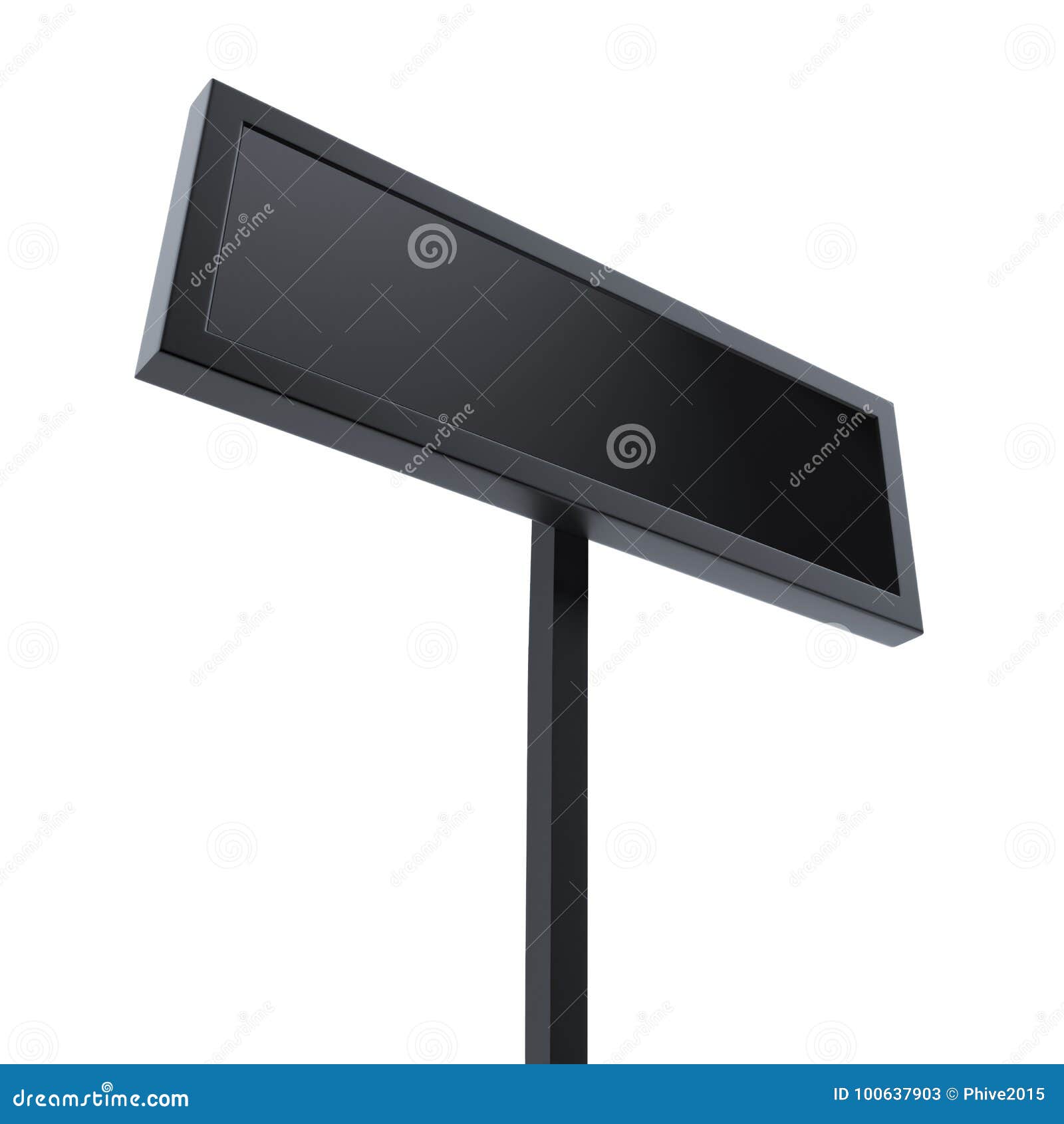 Blank Signage Board Or Advertising Round Billboard Isolated On White ...