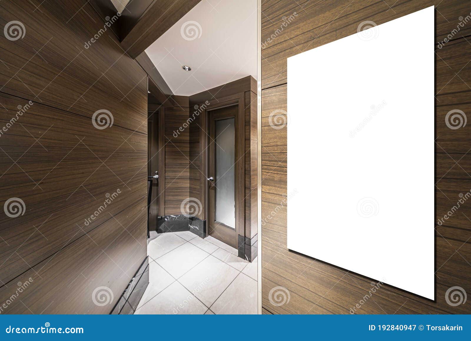 Blank signage on the wall stock image. Image of poster - 192840947