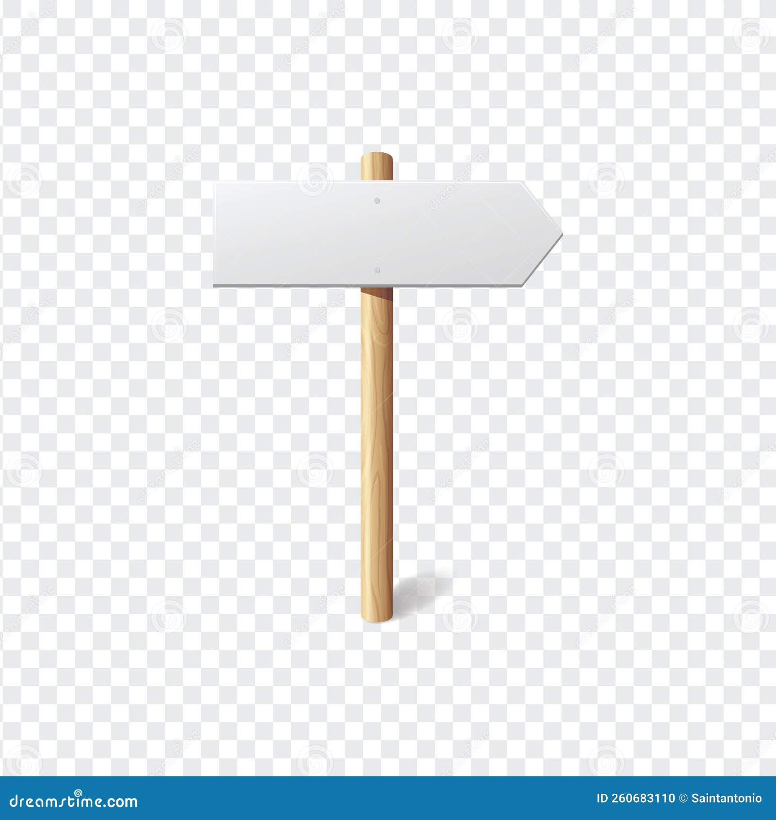 Blank Signboard. Empty Signage Banner Stock Vector - Illustration of ...