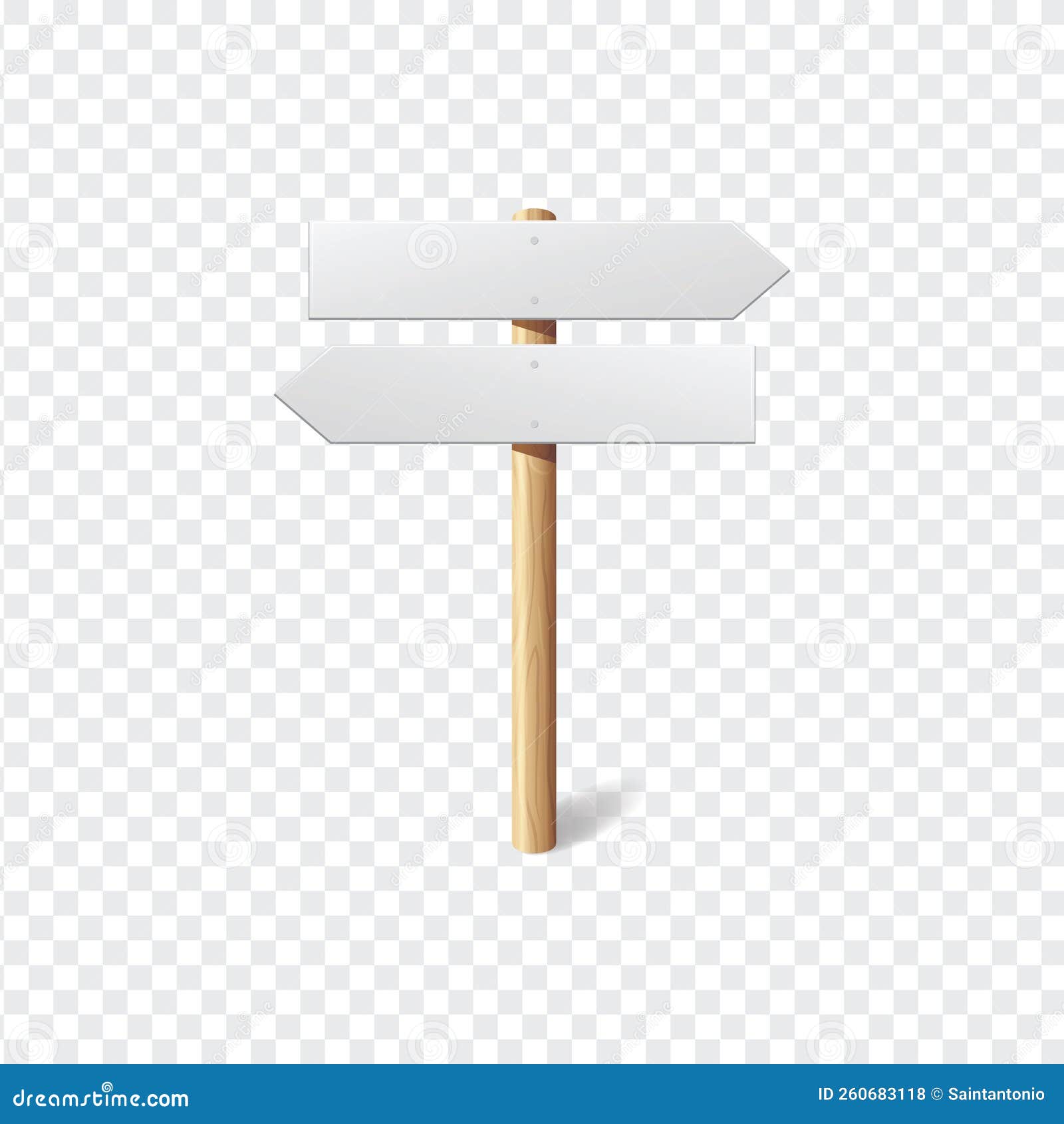 Blank Signboard. Empty Signage Banner Stock Vector - Illustration of ...