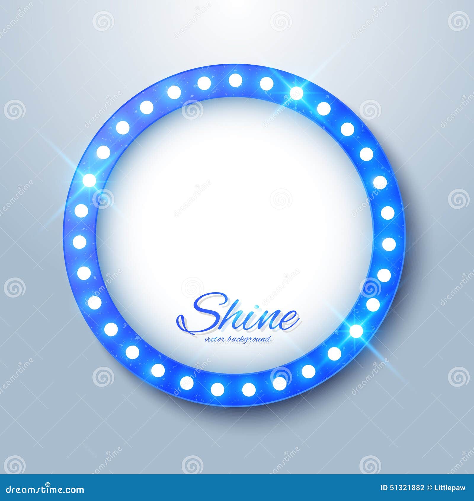 Shiny Light On Blue And Orange Background Vector Illustration ...