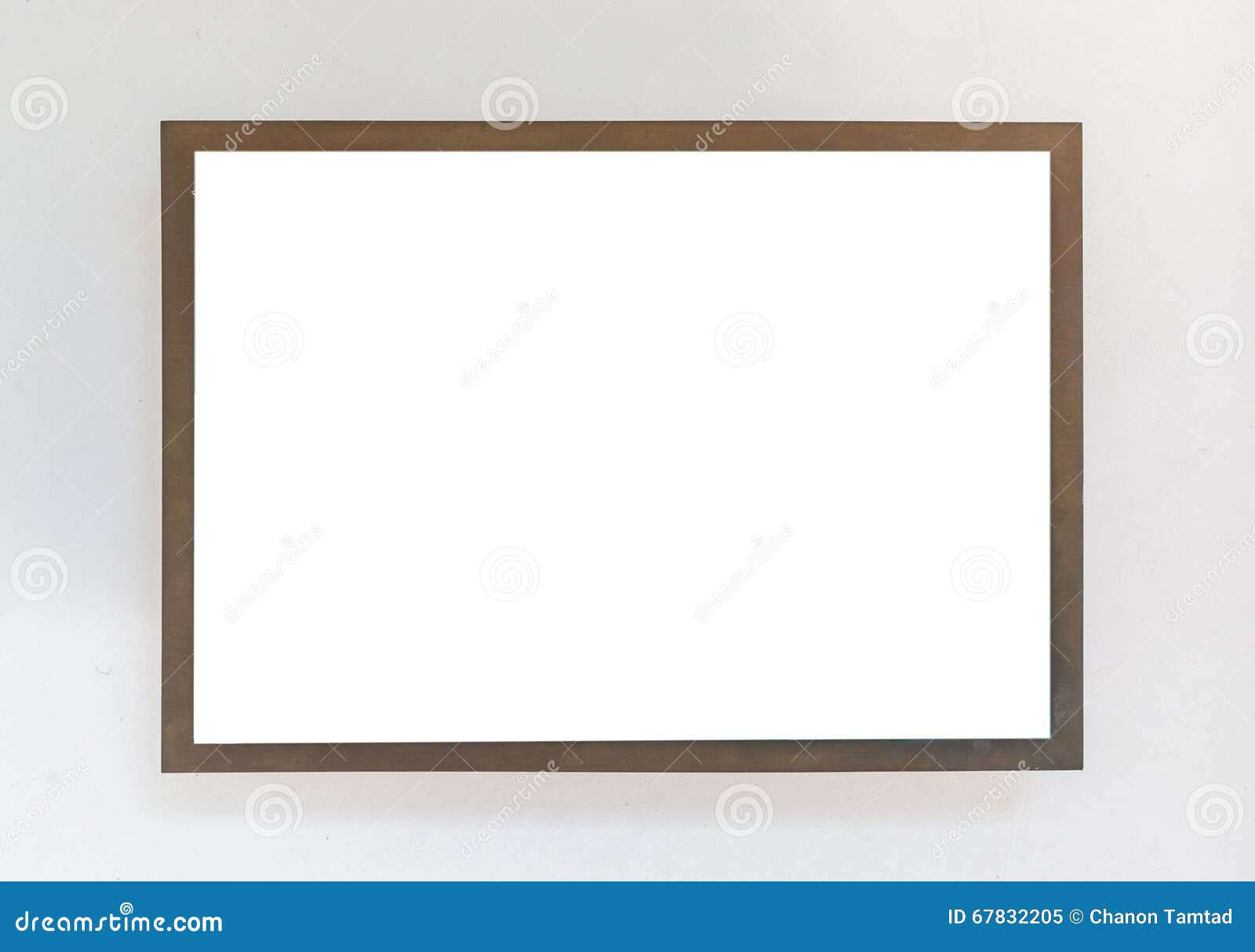 Blank Signboard Template for Text on the Wall. Stock Image - Image of ...