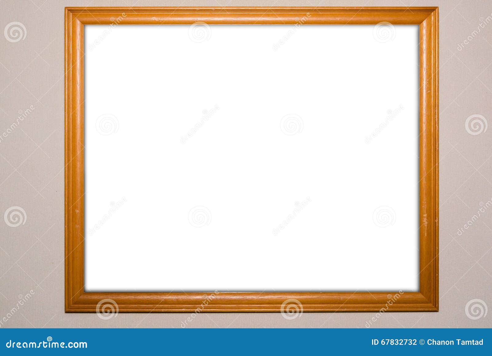 Blank Signboard Template for Text on the Wall. Stock Photo - Image of ...