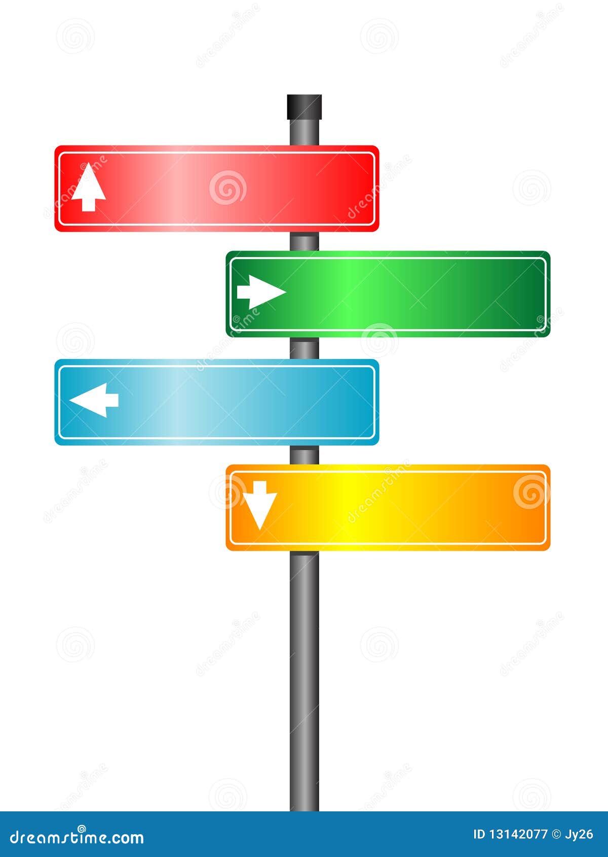 Blank Signpost Cartoon | CartoonDealer.com #38066449