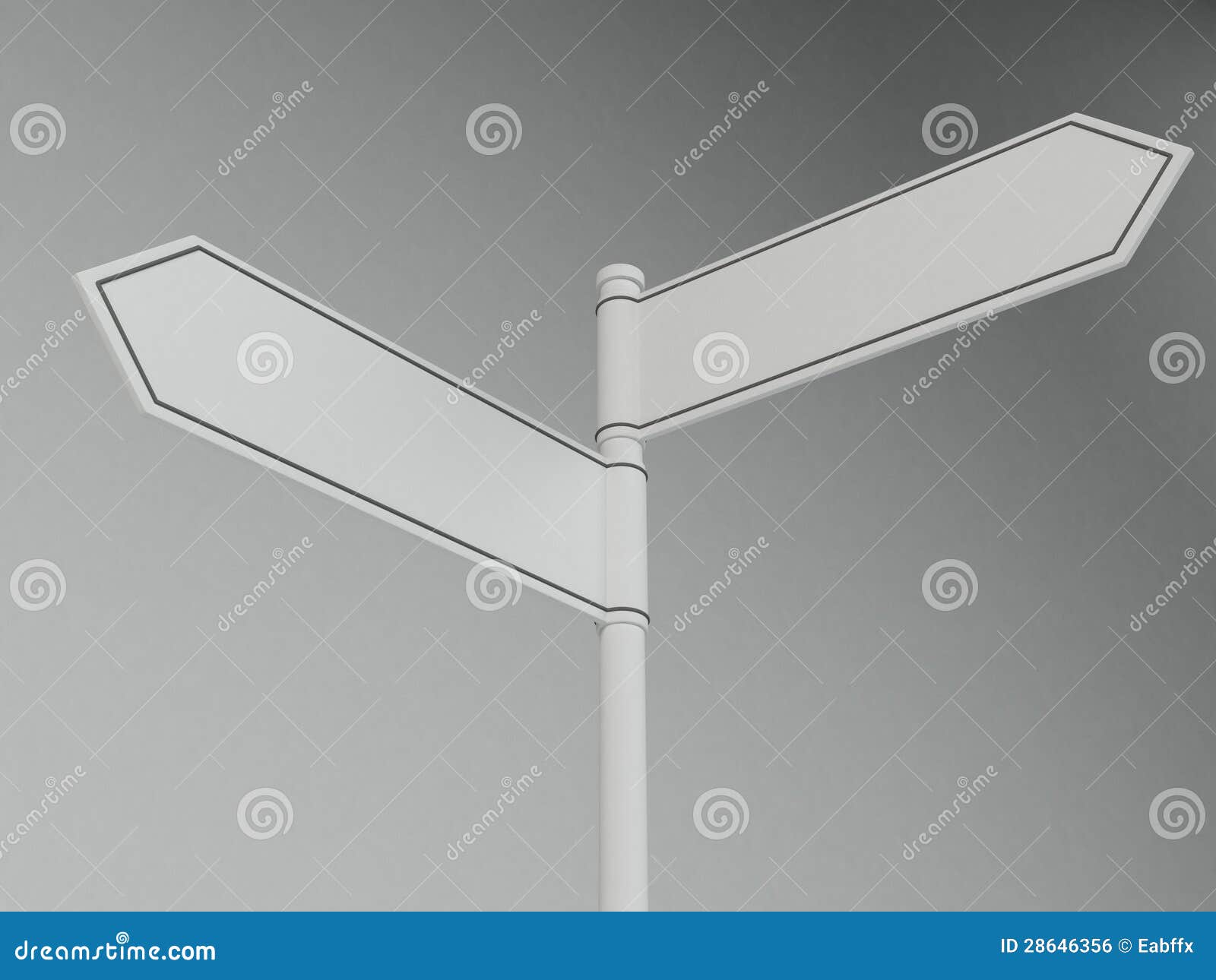 Blank Signpost stock illustration. Illustration of blank - 28646356