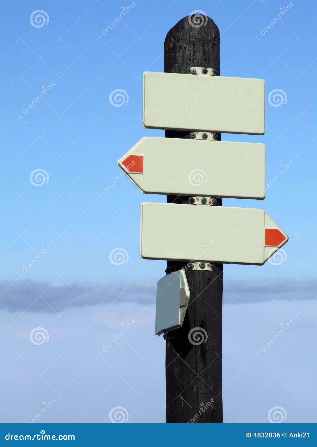 Blank Signpost With Hotel Background. Royalty-Free Stock Photography ...