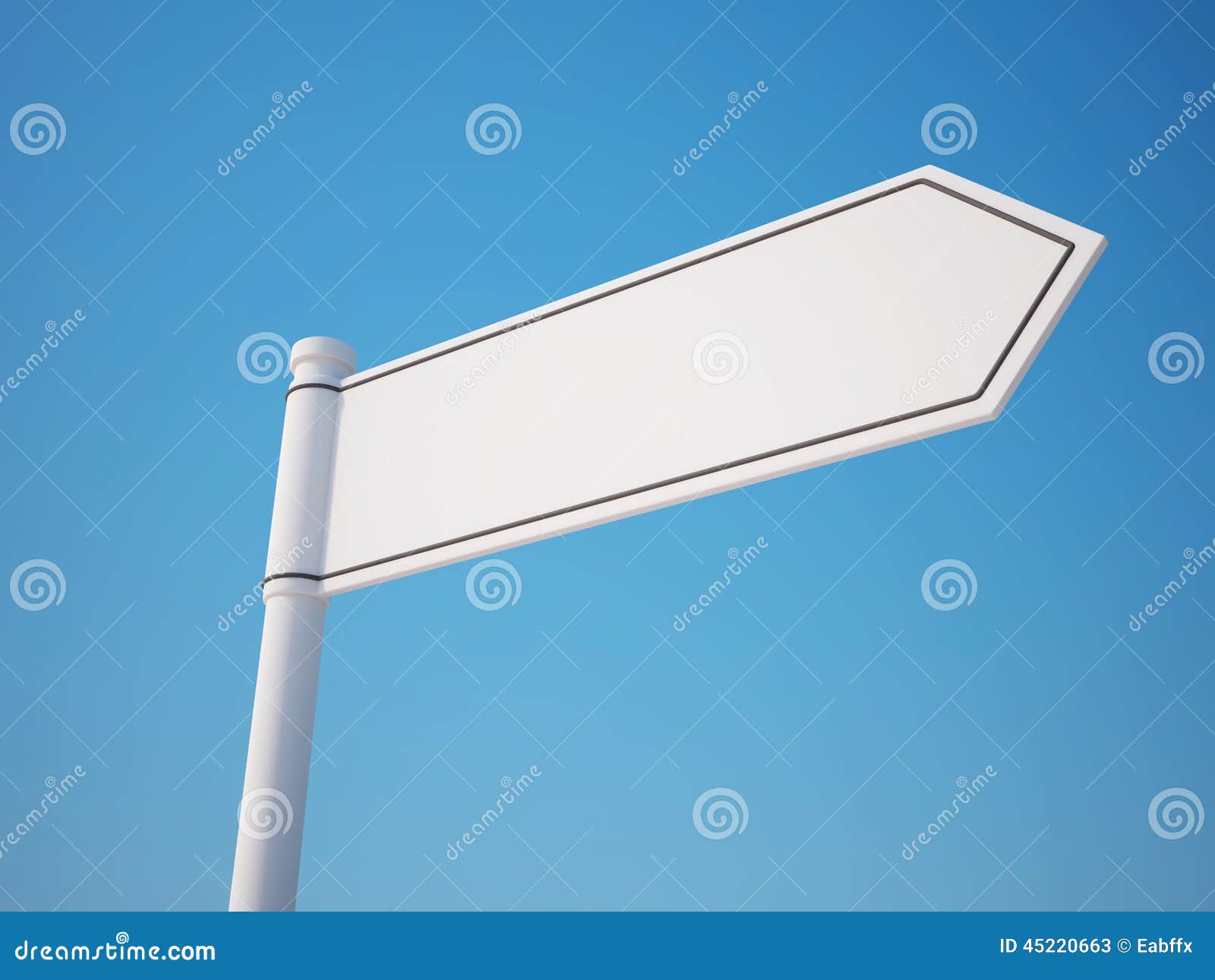 Blank Signpost stock illustration. Illustration of guidepost - 45220663
