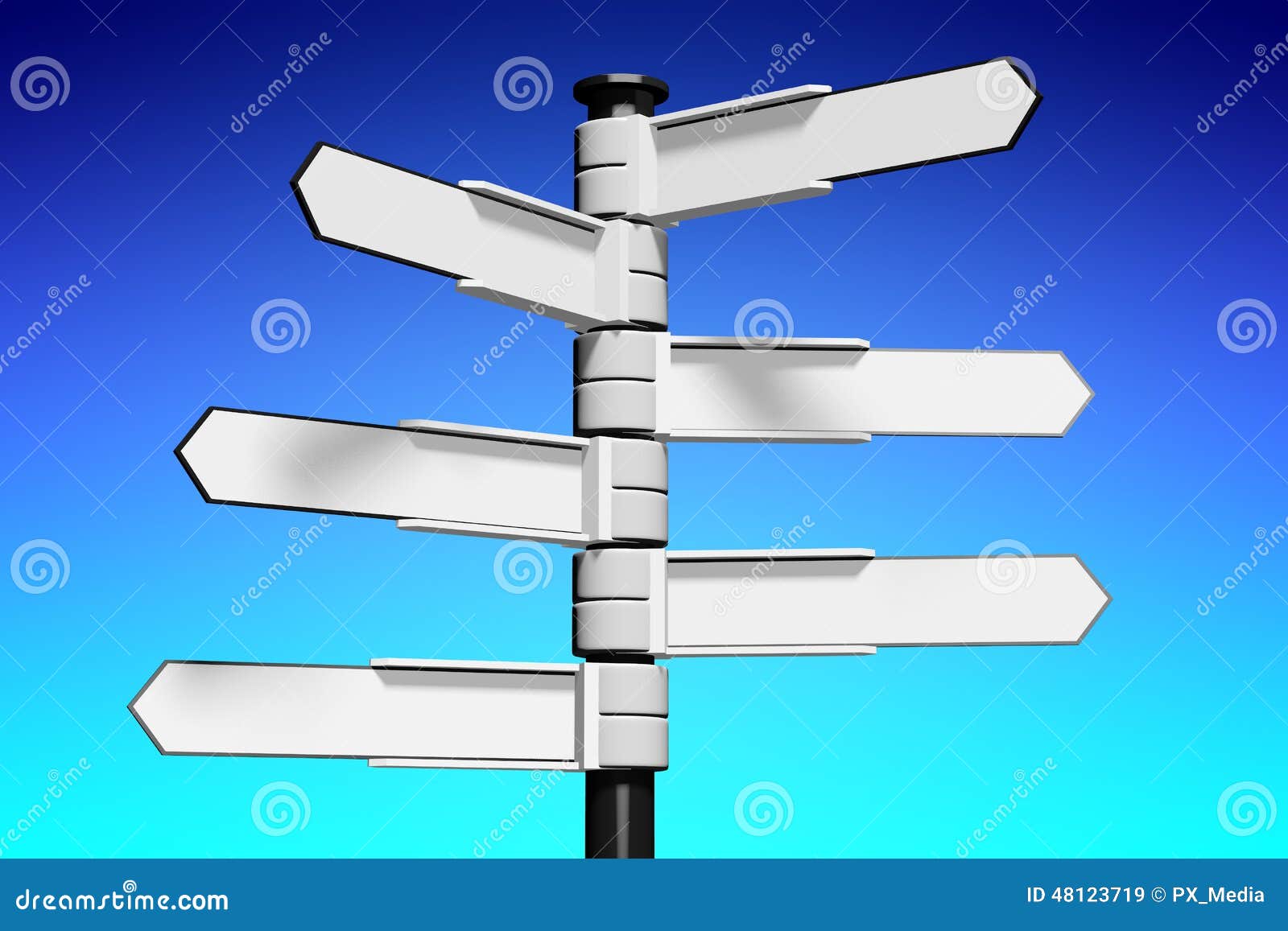 Blank signpost... stock illustration. Illustration of blank - 48123719