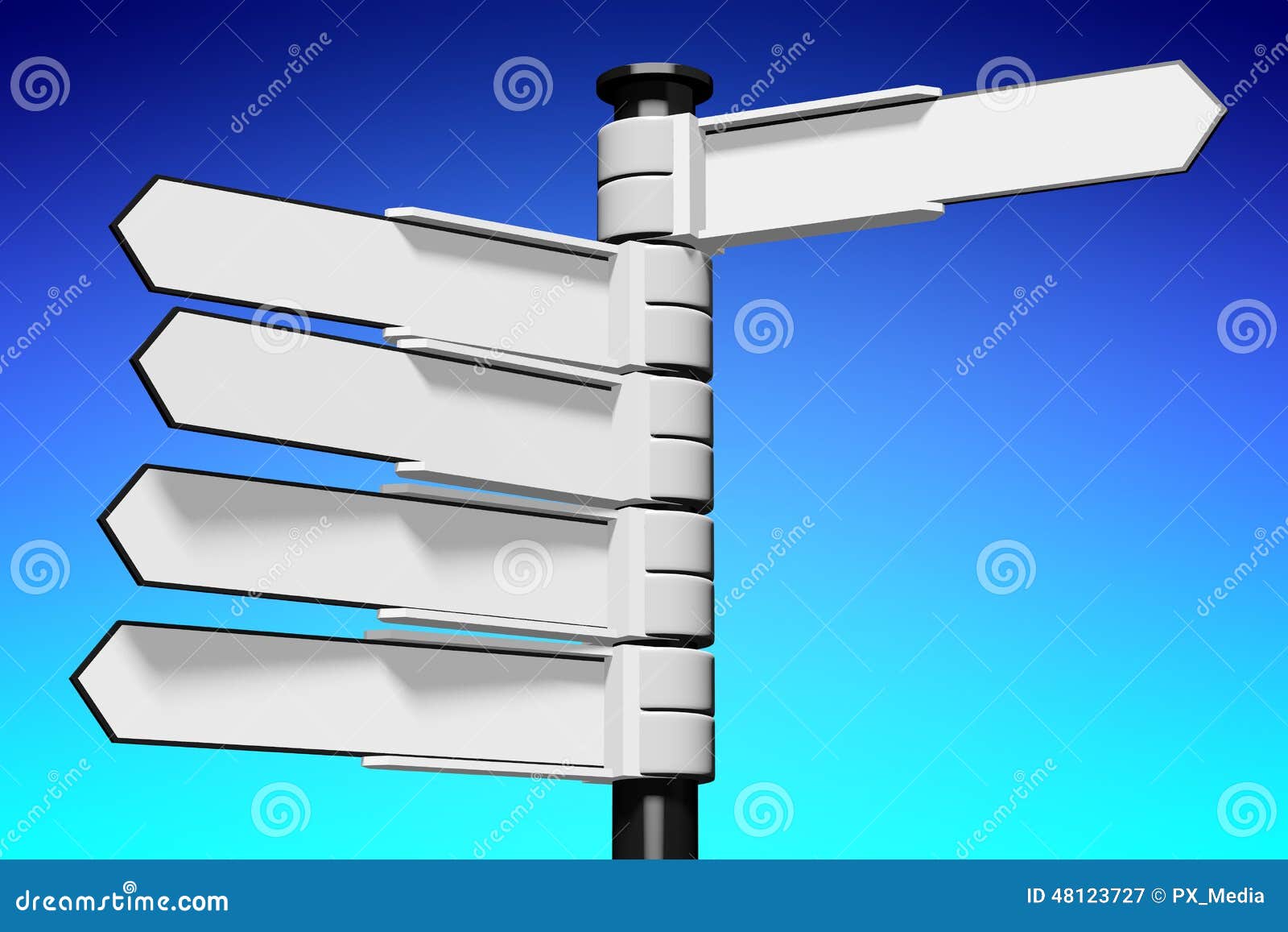 Blank signpost... stock illustration. Illustration of business - 48123727