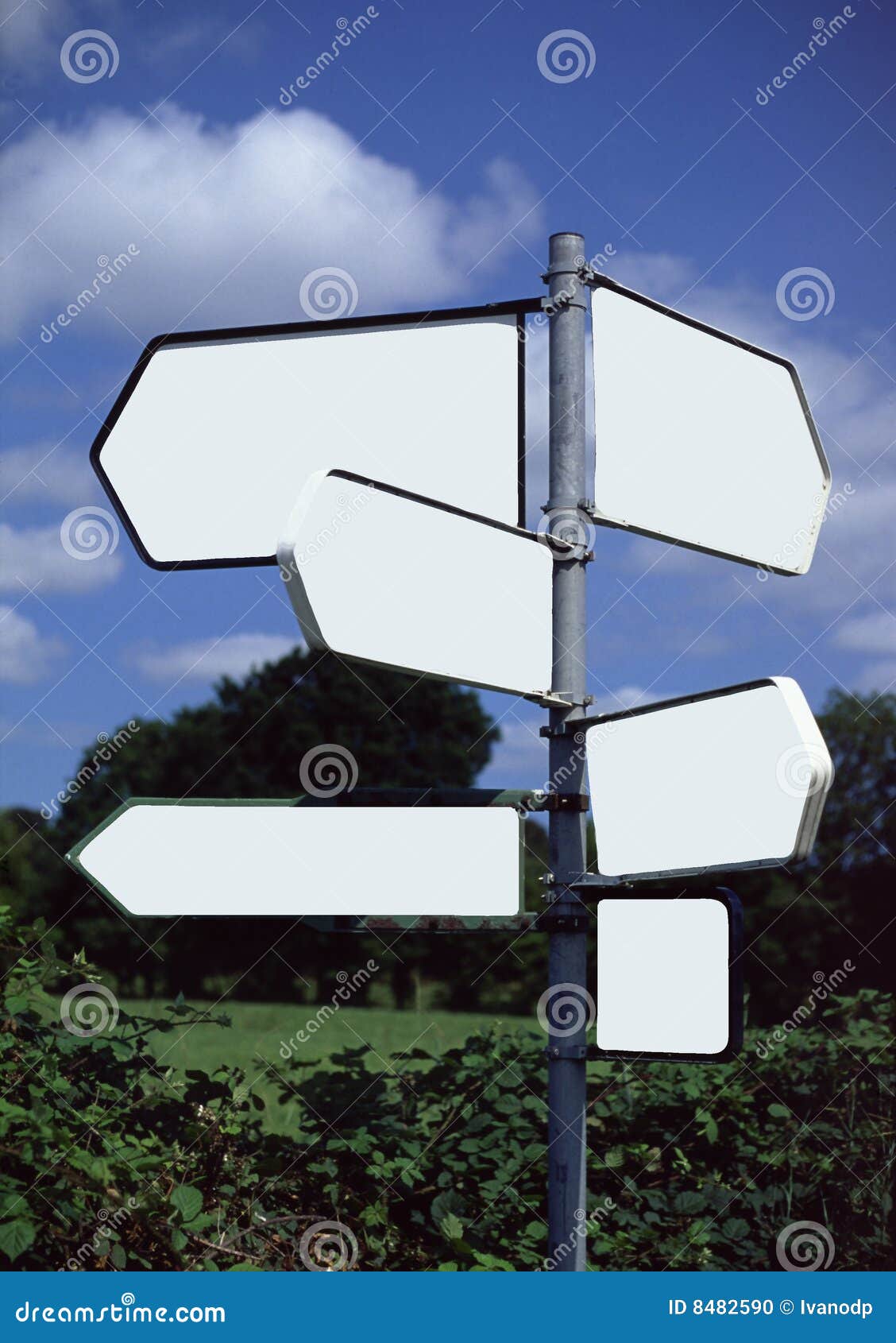 Blank signposts stock photo. Image of help, signposts - 8482590