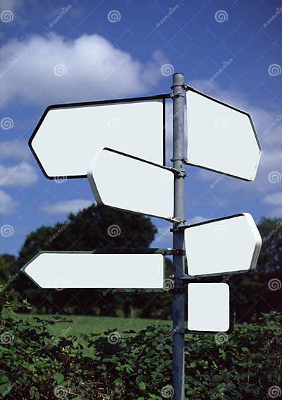 Blank signposts stock photo. Image of help, signposts - 8482590