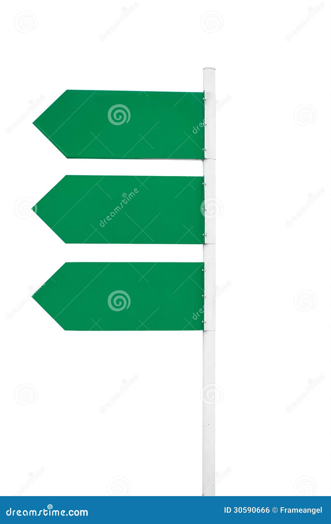 Blank signs pointing stock photo. Image of traffic, blank - 30590666