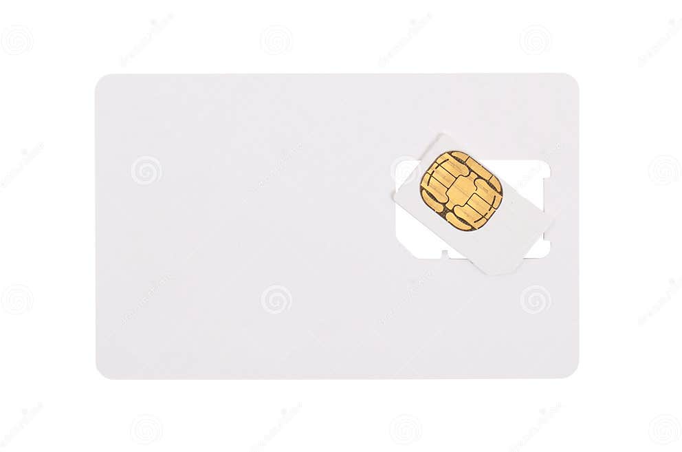 Blank sim card stock image. Image of number, call, metallic - 61735225