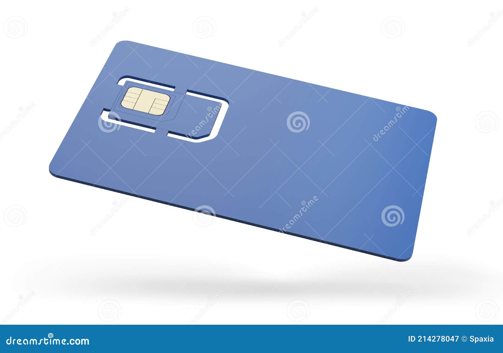 Blank Sim Card Isolated on White Background Stock Illustration ...