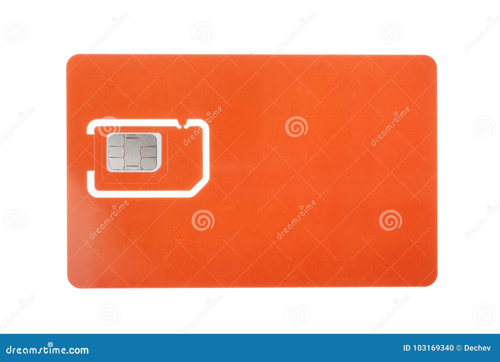 Blank Sim Card Isolated on White Background Stock Photo - Image of ...