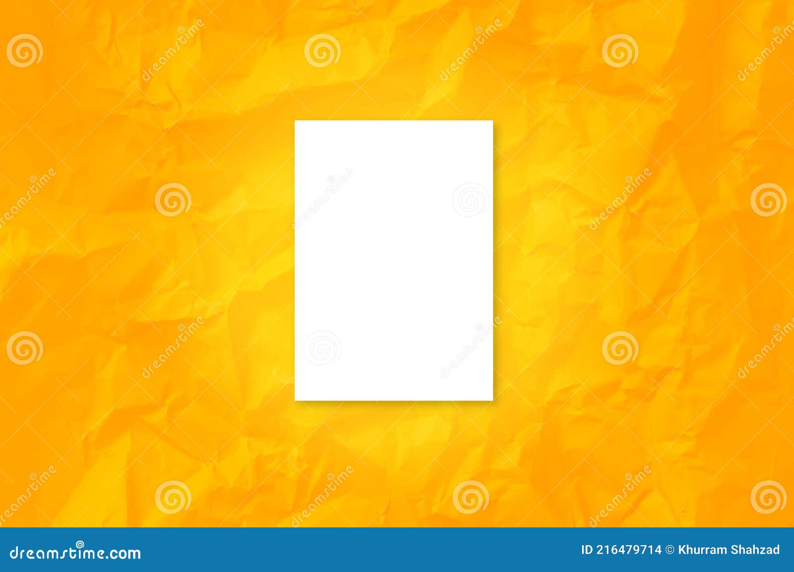 Mockup Crumpled Standart Blank Squared Series A4 Format Paper Size ...