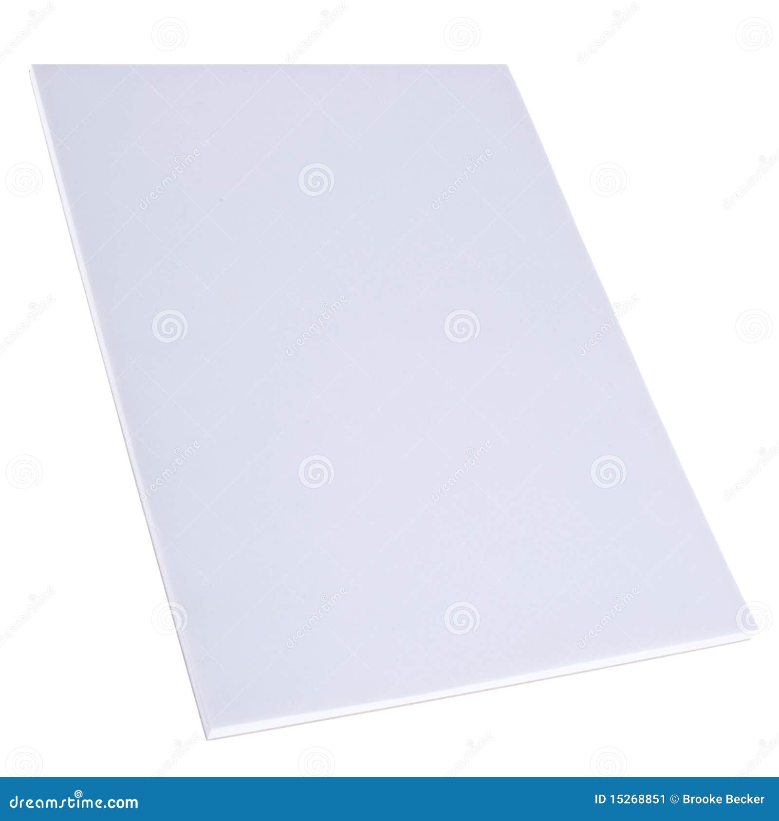 Blank Sketch Pad stock image. Image of studio, isolated - 15268851
