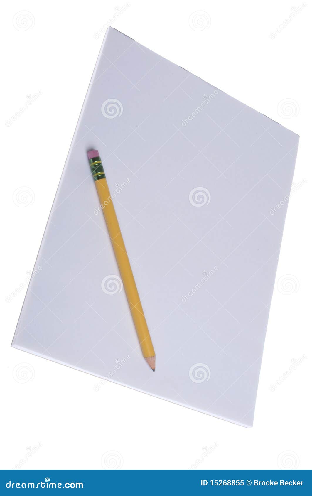 Blank Sketch Pad stock image. Image of school, paper - 15268855