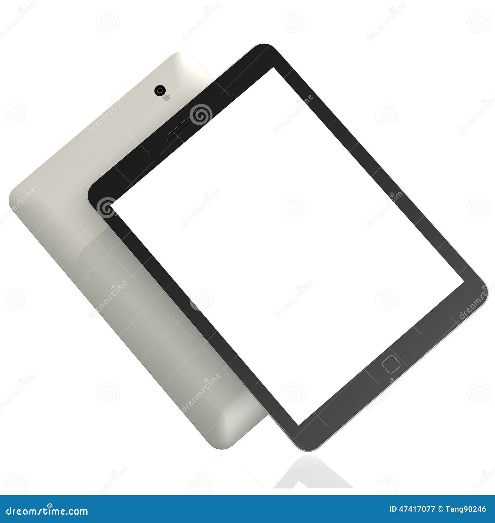 Blank slanted tablet stock illustration. Illustration of screen - 47417077