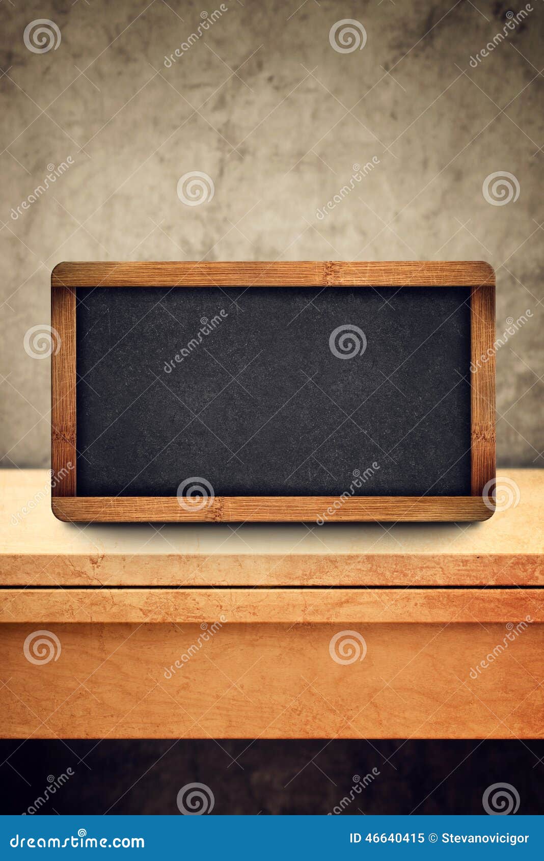 Blank Slate on Kitchen Table Stock Image - Image of slate, abstract ...