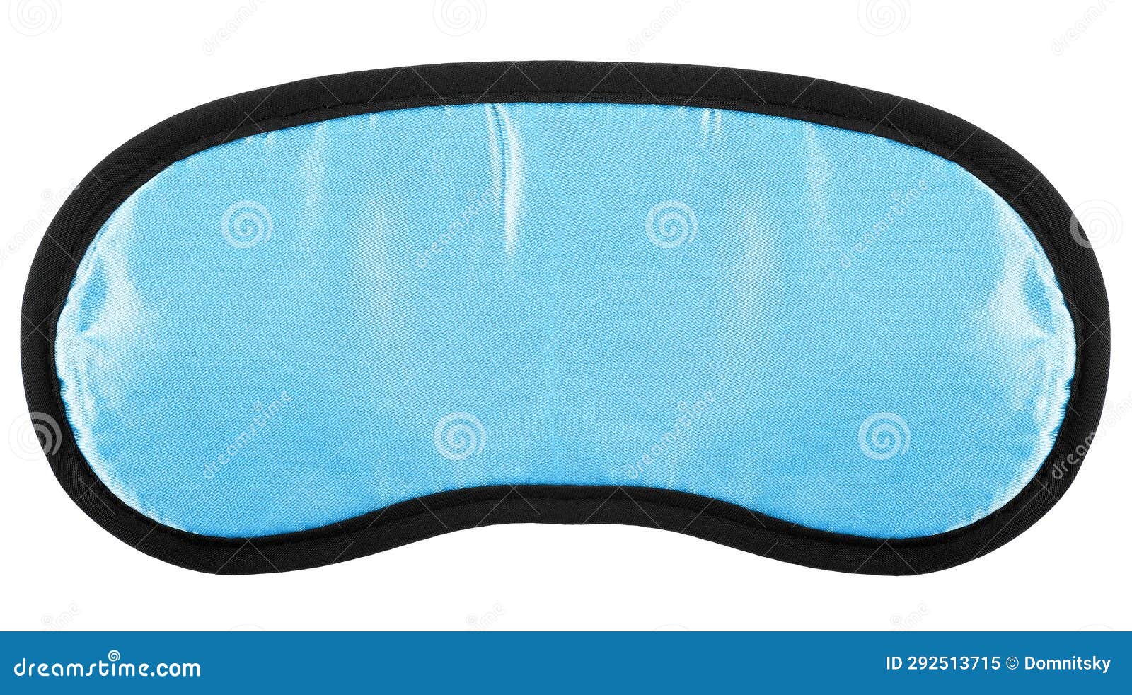Blank Sleep Mask Isolated on White Background. Blue Color Stock Image ...