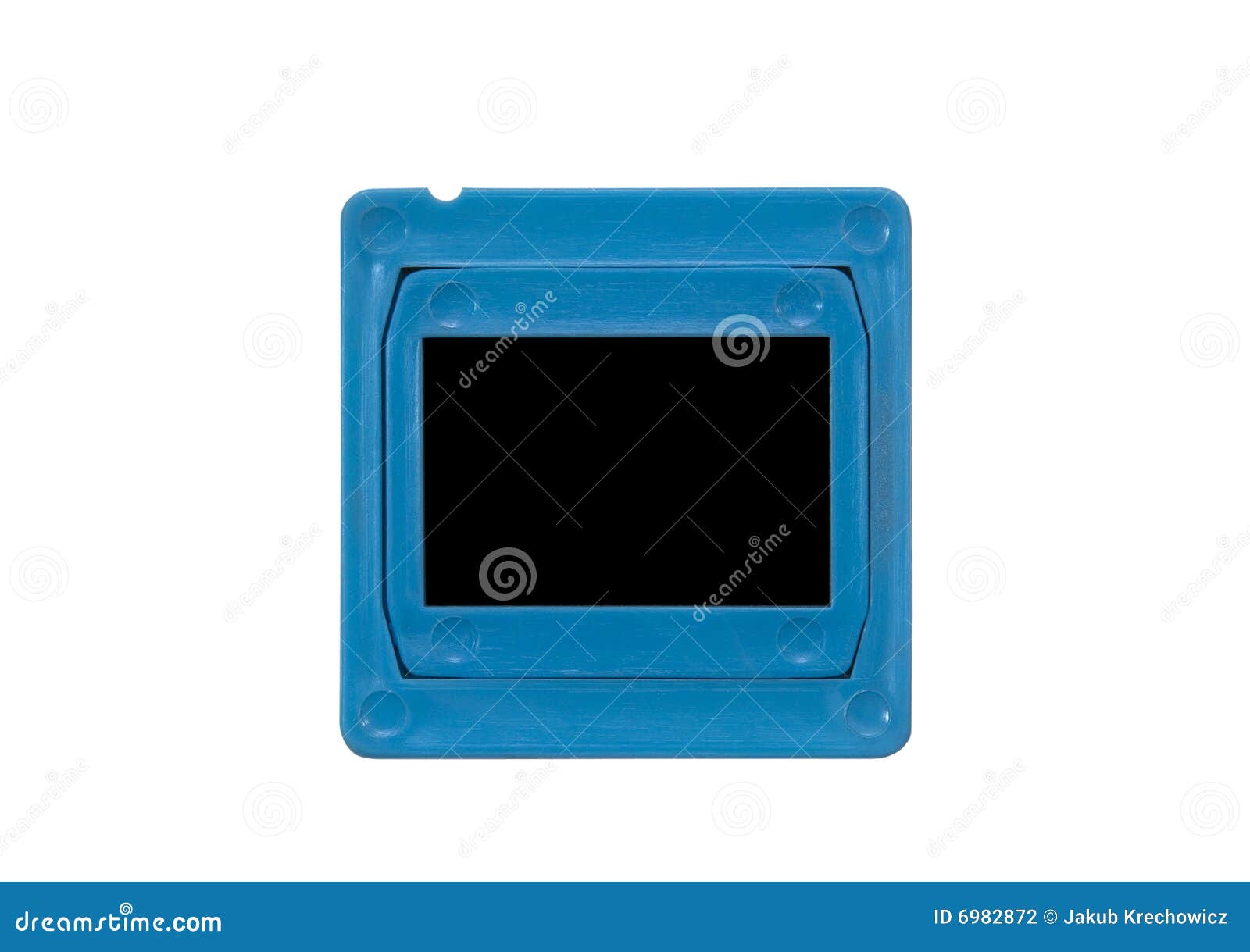 Blank Slide with Clipping Path. Stock Photo - Image of blue, isolated ...