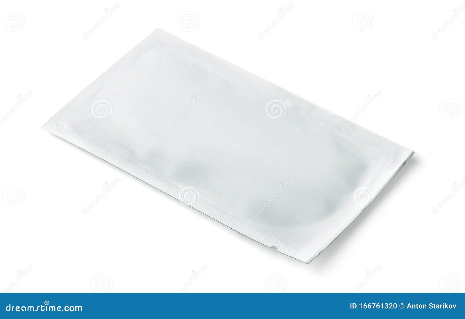 Blank Small Packaging Sachet Stock Photo - Image of label, package ...