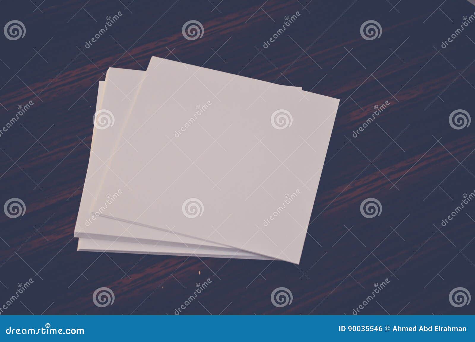 Blank small papers stock photo. Image of business, notebook - 90035546