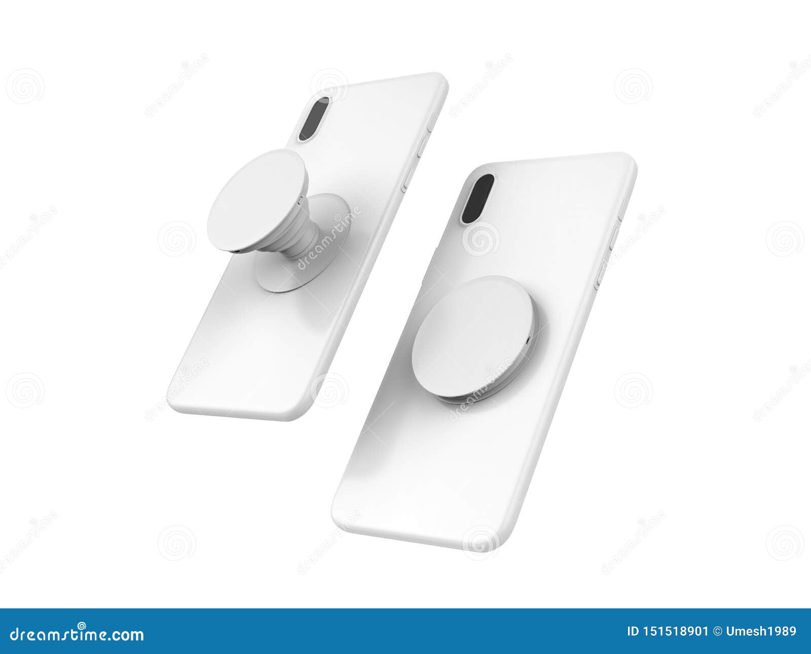 Blank Smart Phone Pop Socket Stand and Holder for Branding. 3d ...