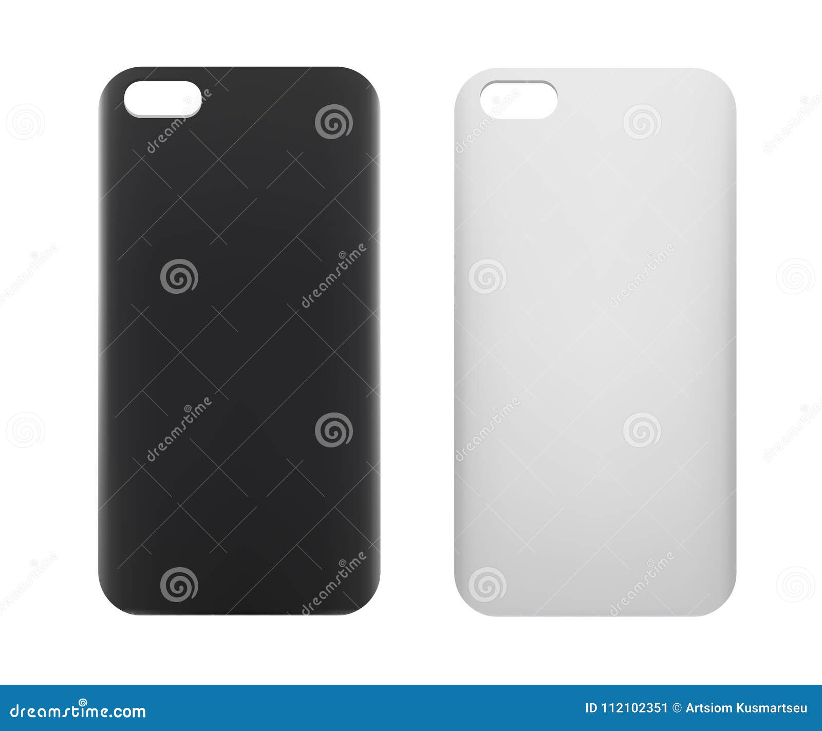 Blank smartphone case stock vector. Illustration of mockup - 112102351