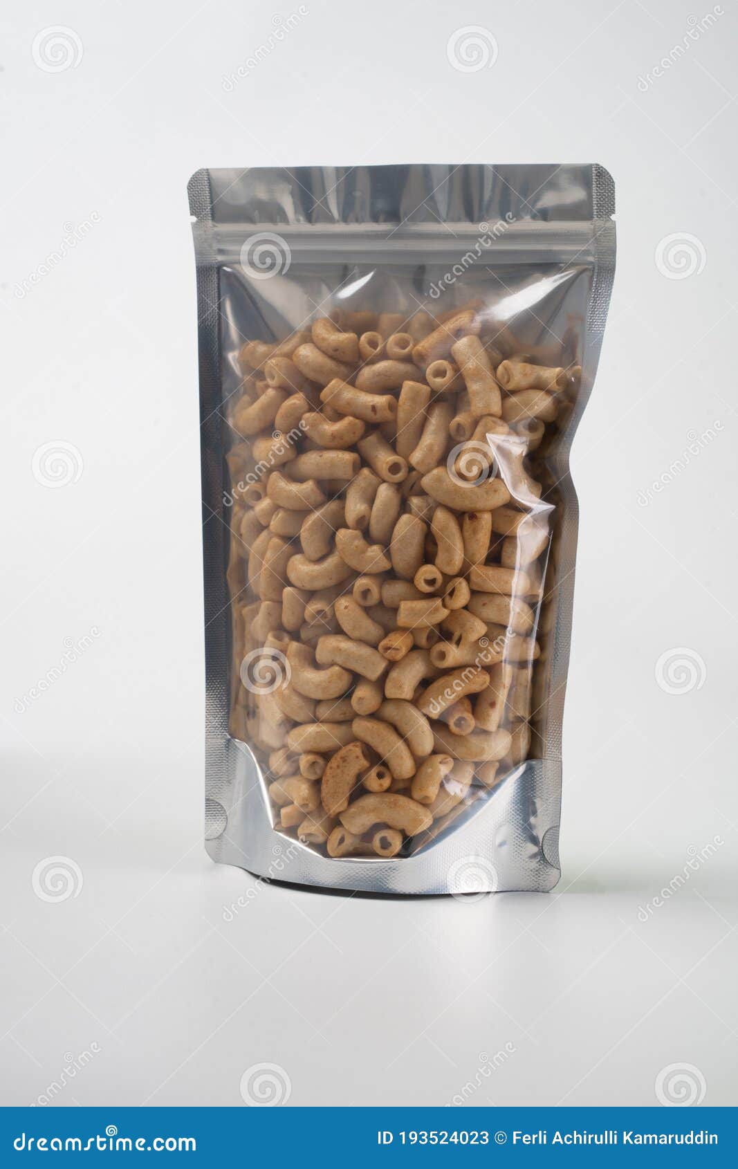 Blank Snack Standing Pouch Mockup Editorial Stock Photo - Image of ...