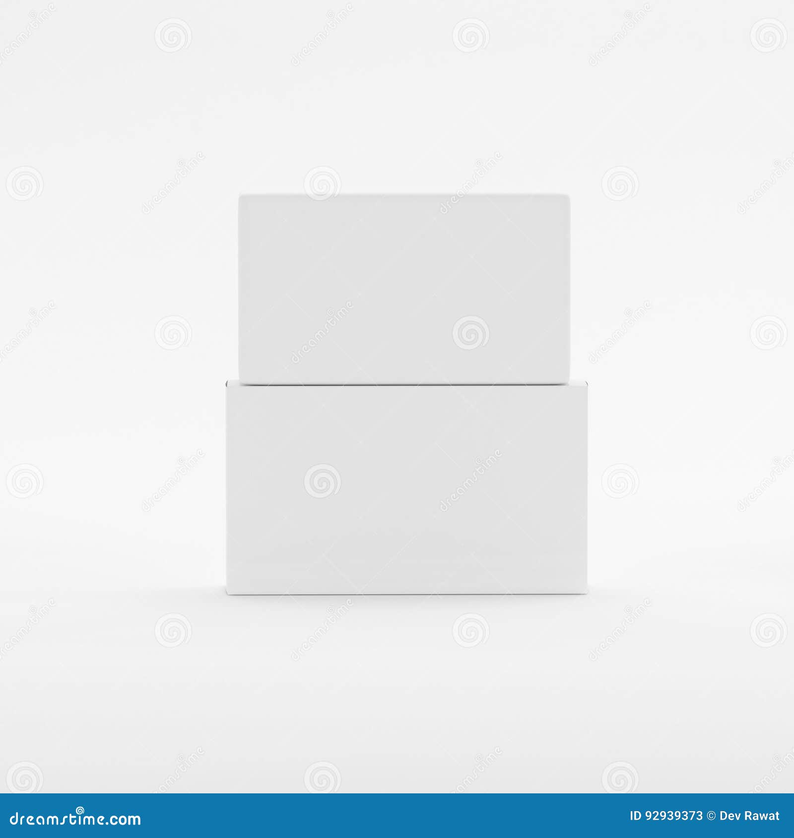 Blank Soap & Box Packaging Mock-Up Template on Isolated White ...