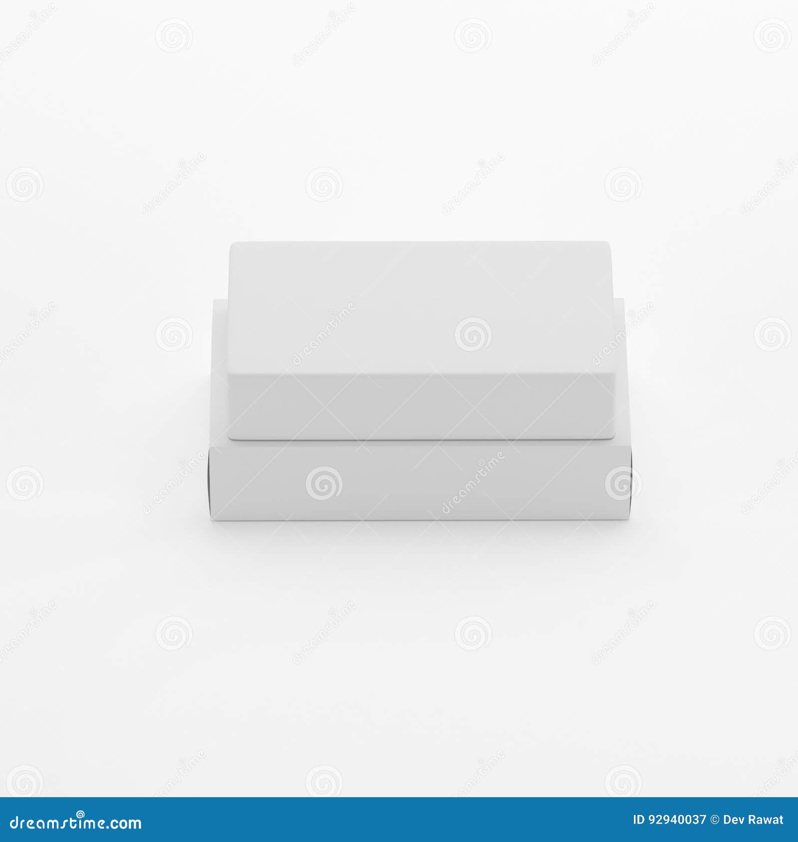 Blank Soap & Box Packaging Mock-Up Template on White Background, Ready ...