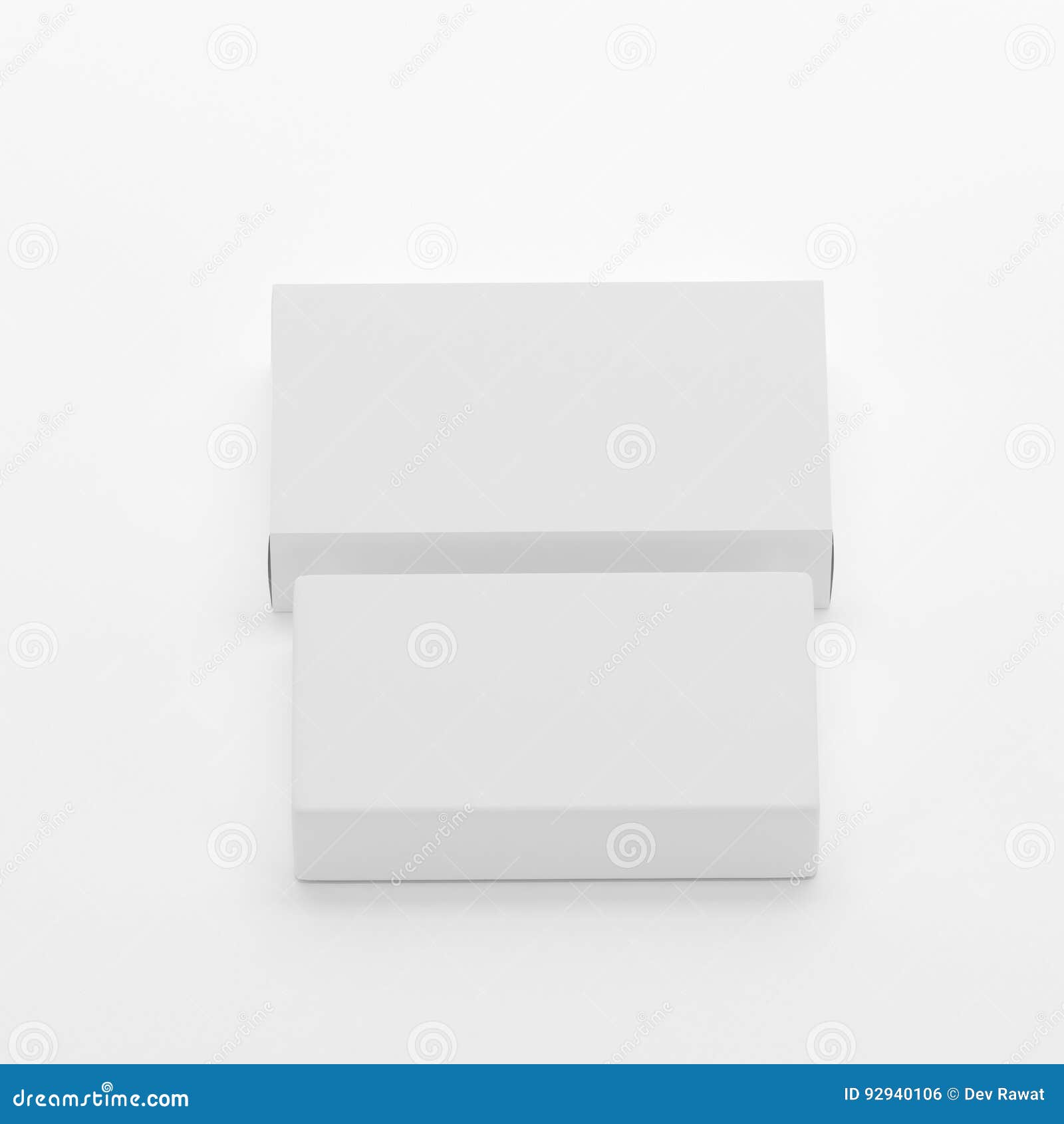 Blank Soap & Box Packaging Mock-Up Template on White Background, Ready ...