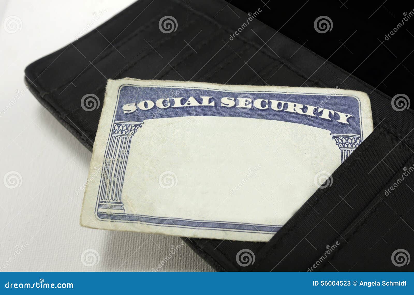 Blank Social Security Card stock image. Image of business - 56004523