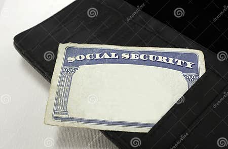 Blank Social Security Card stock image. Image of business - 56004523