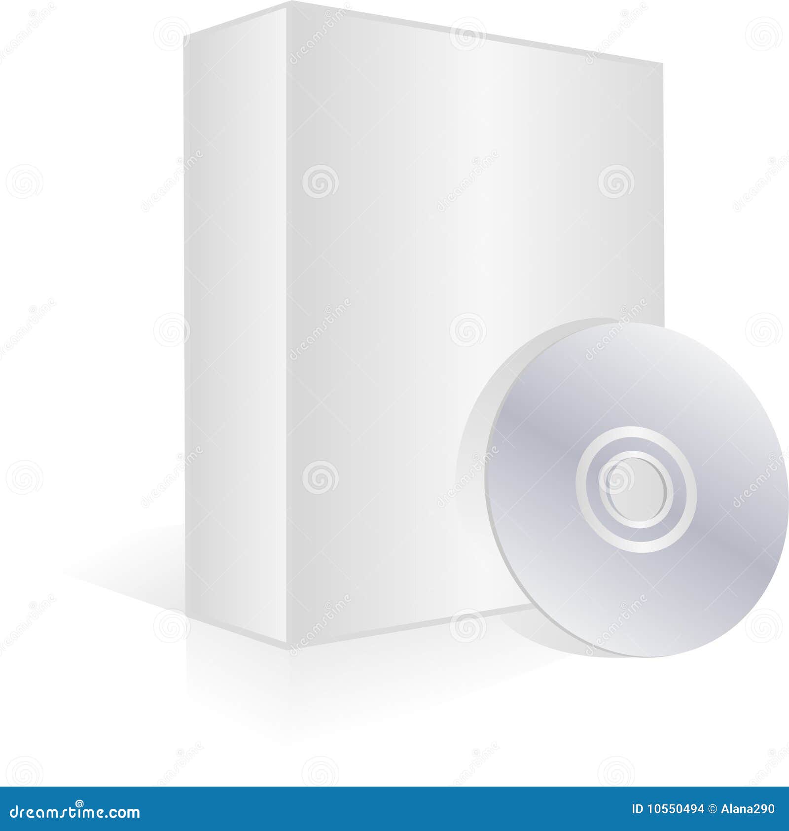 Blank software box and cd stock vector. Illustration of retail - 10550494