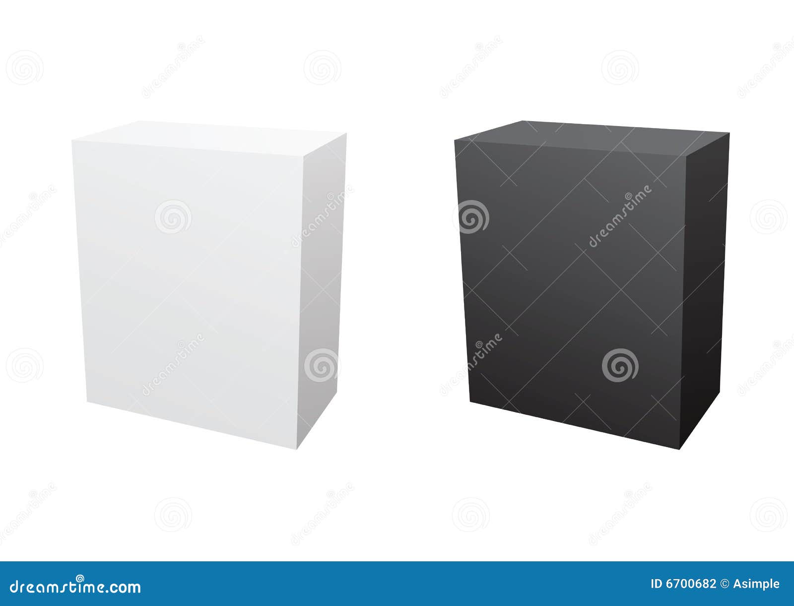 Blank software boxes stock vector. Illustration of product - 6700682