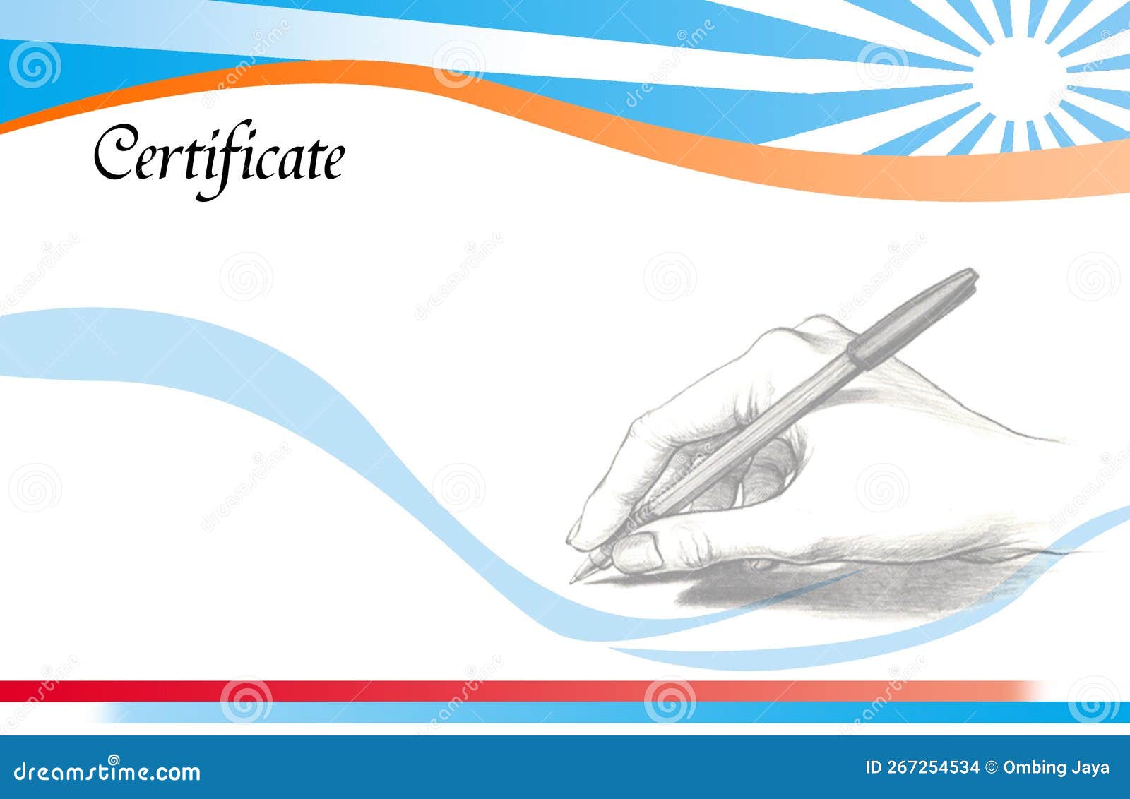 Blank Space Certificate Design Template Stock Illustration ...