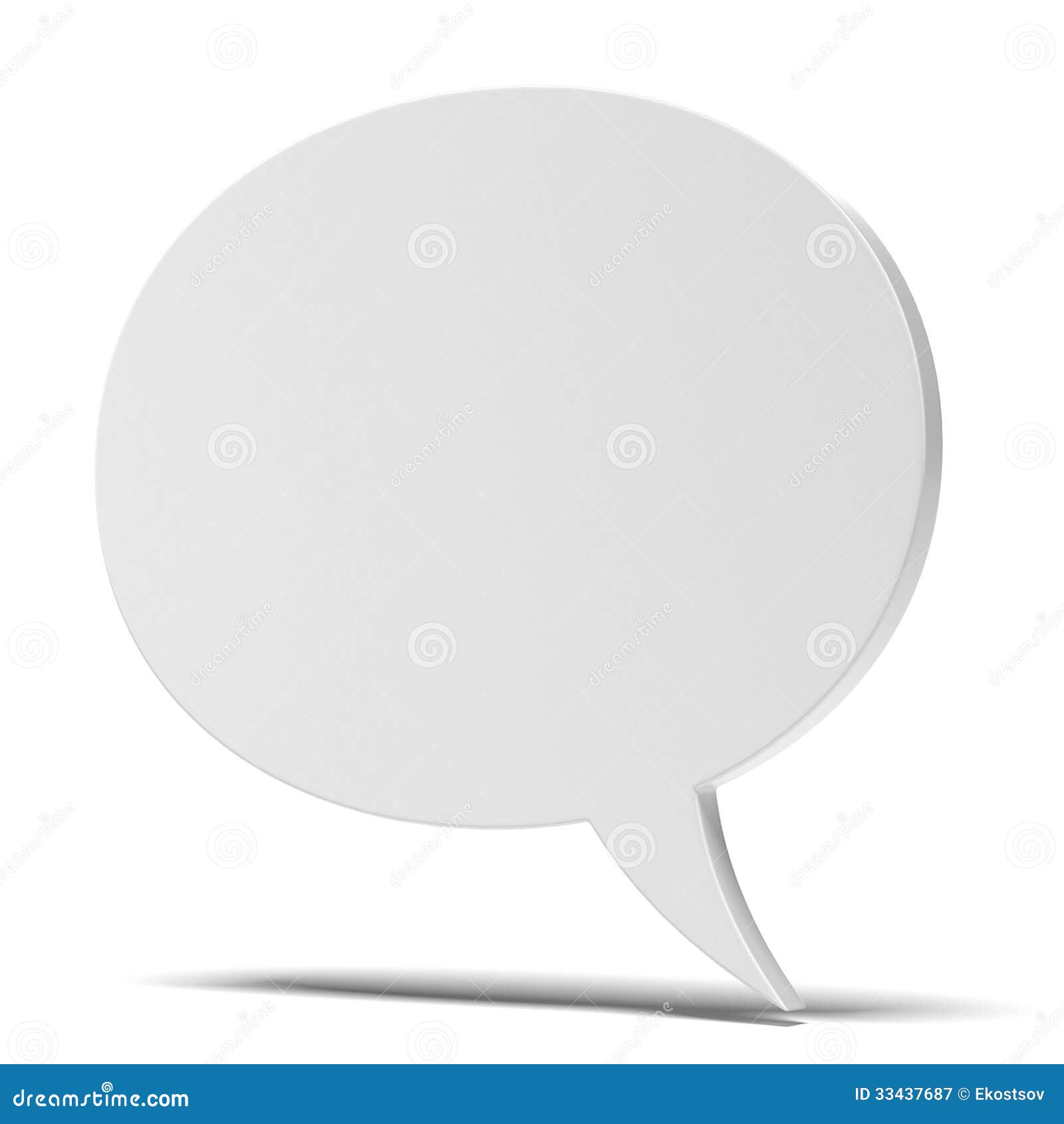 Blank speech bubble stock illustration. Illustration of bubble - 33437687