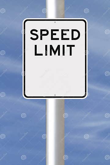 Blank Speed Limit Sign stock image. Image of warning - 37631715