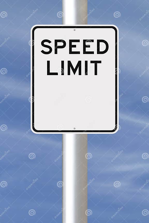 Blank Speed Limit Sign stock image. Image of warning - 37631715