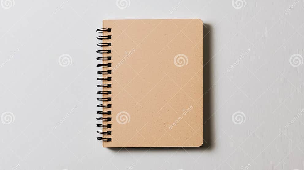 A Blank, Spiral-bound Notebook on a Light Surface, Ideal for Creative ...