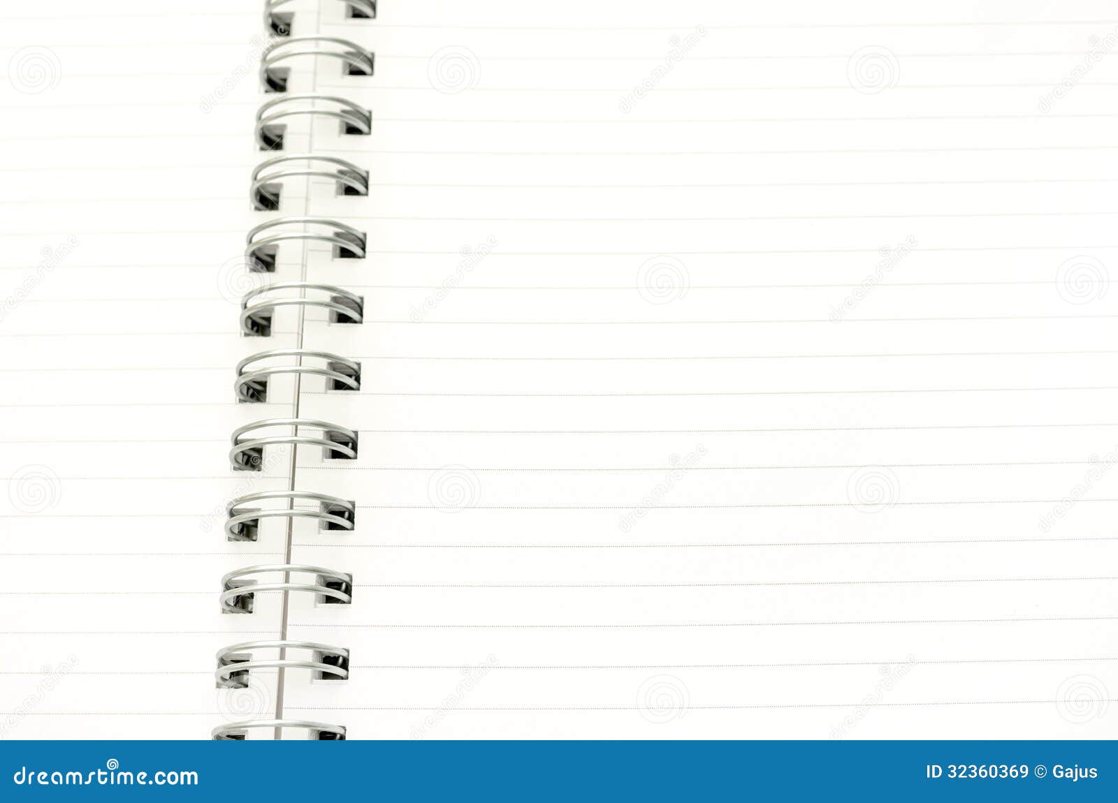 Blank spiral notebook stock image. Image of organizer - 32360369