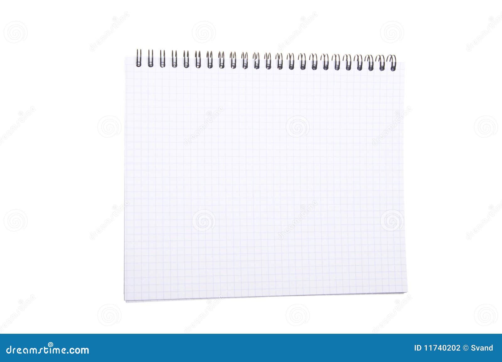 Blank Spiral Notepad stock photo. Image of cardboard - 11740202