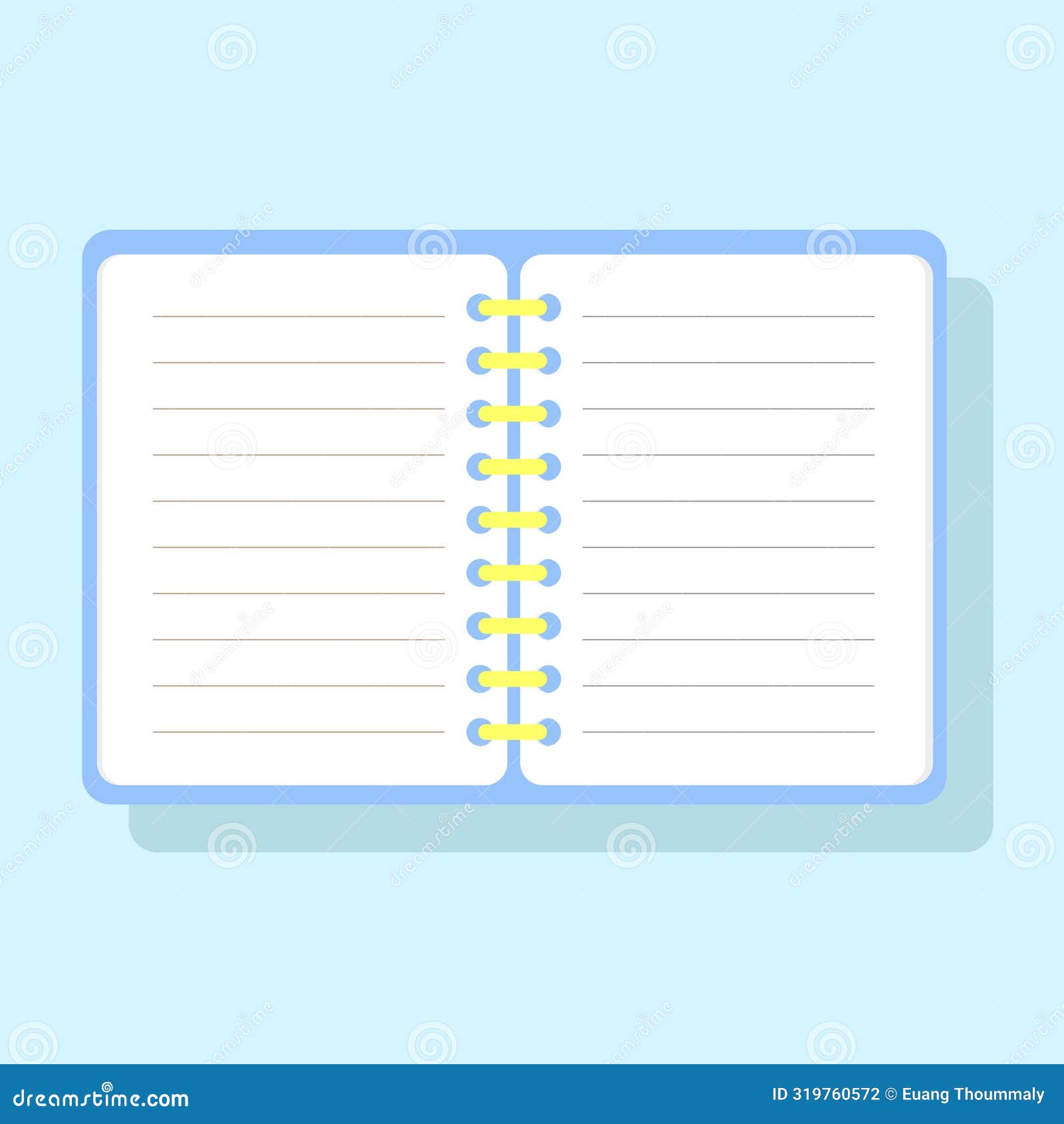 Blank Spiral Notepad Notebook, Paper Notepad, Opening Book, Stock ...