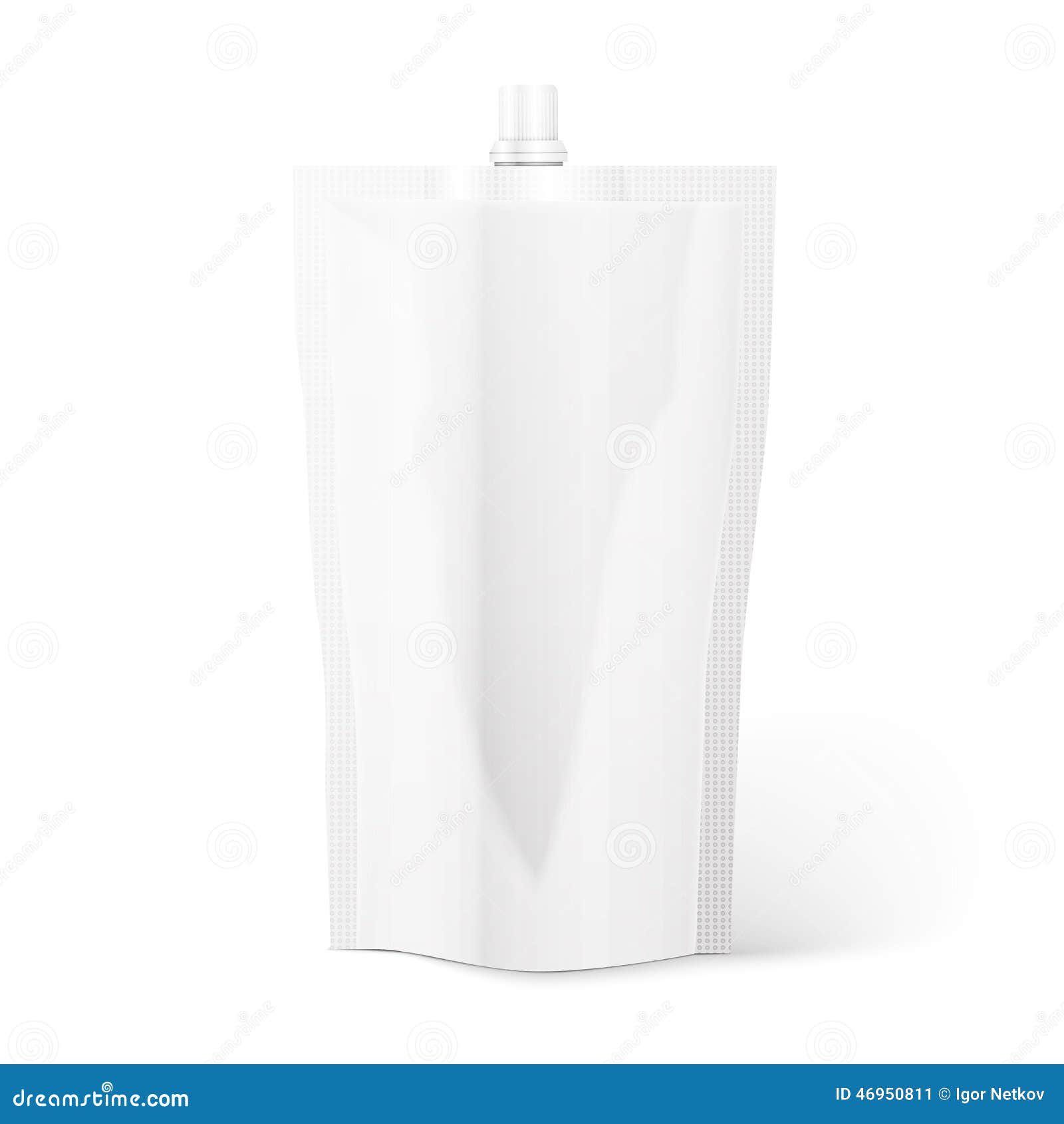 Blank Spout Pouch, Bag Foil or Plastic Packaging. Stock Vector ...